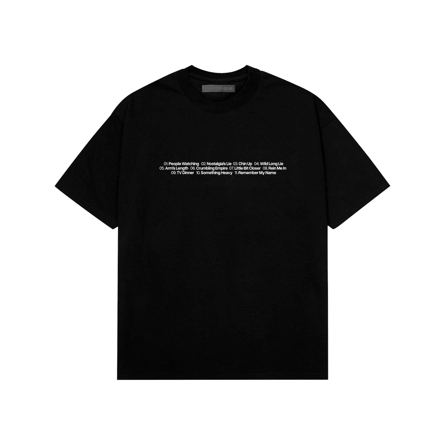 Tracklist T-Shirt - Sam Fender